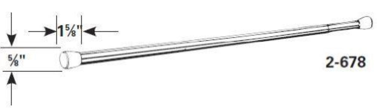 7/16-Inch Round Spring Tension Rod 11 to 18-Inch Adjustable Width - Wh ...